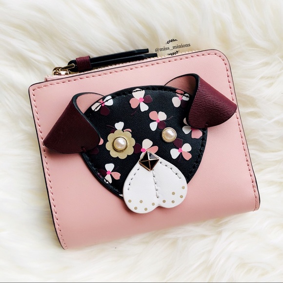 kate spade | Bags | Kate Spade Floral Pup Dog Bifold Wallet | Poshmark